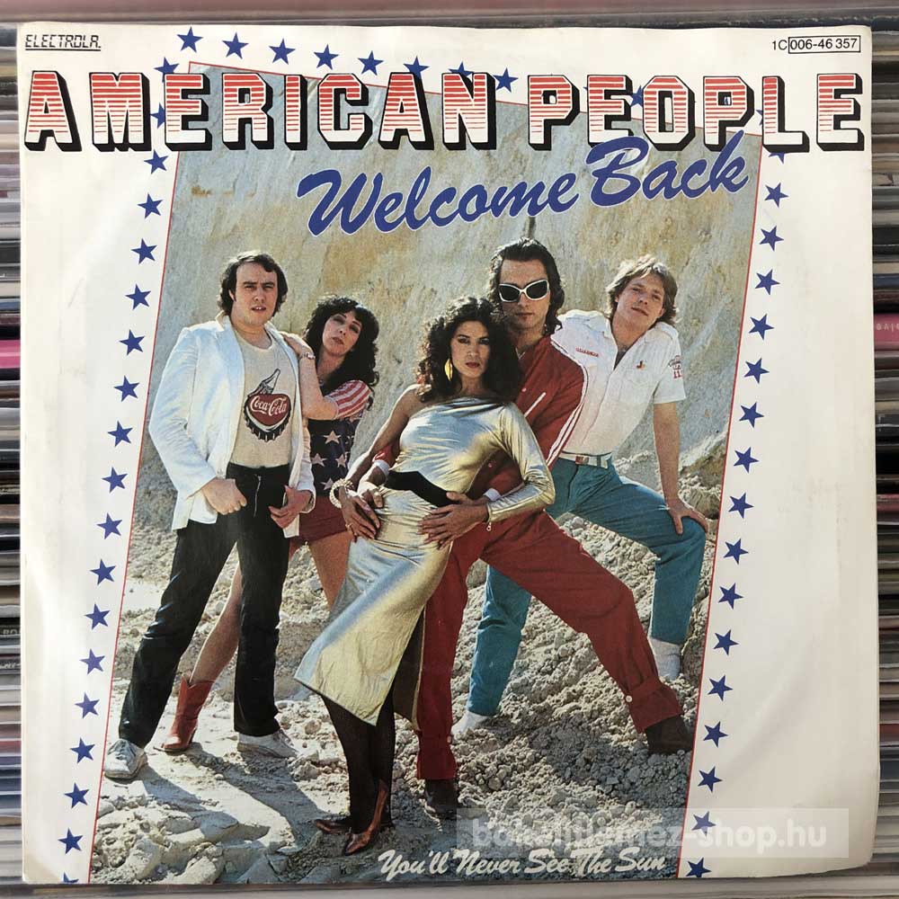 American People Welcome Back DE - Bakelit lemez shop