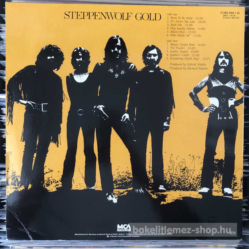Steppenwolf Gold (Their Great Hits) EU - Bakelit lemez shop