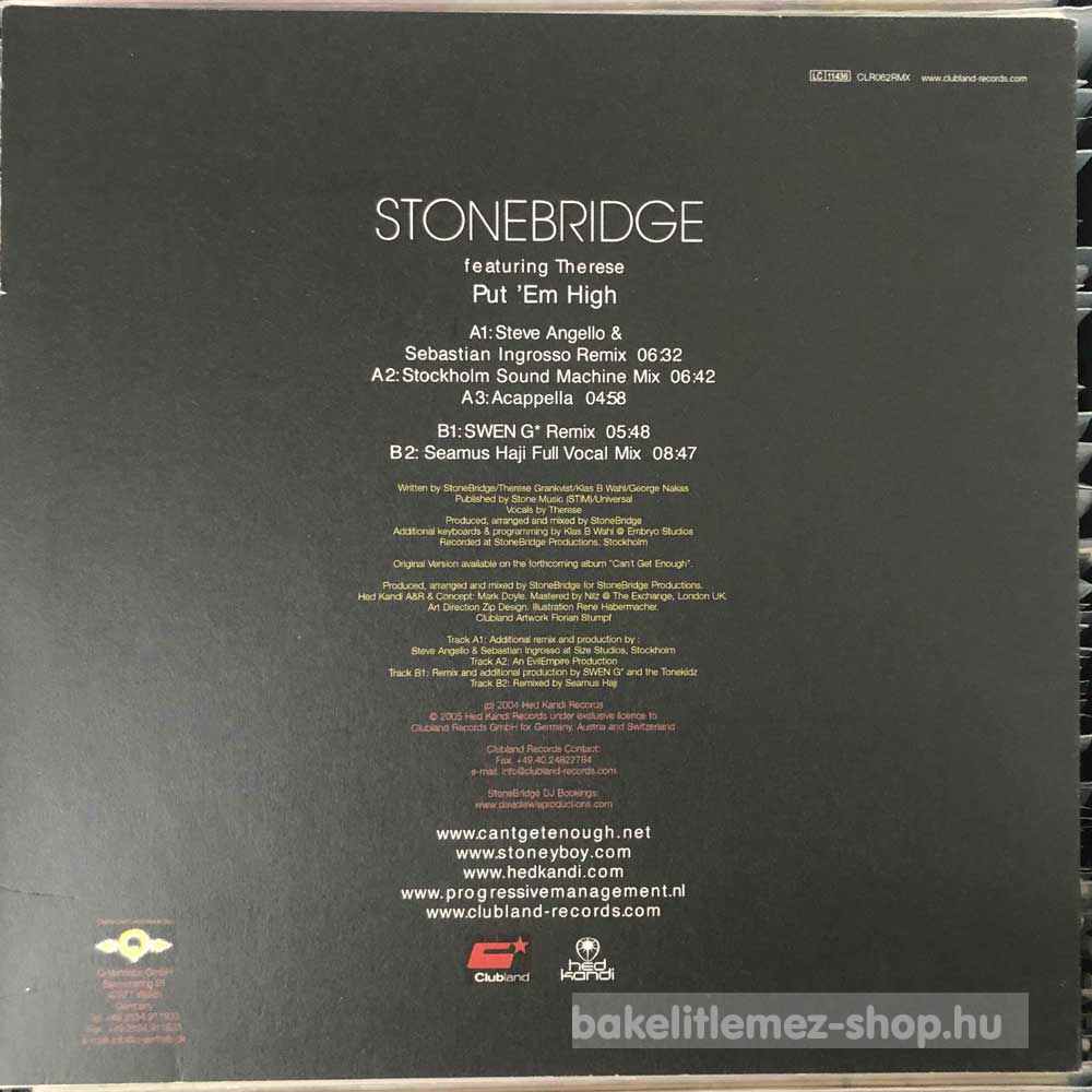 StoneBridge Put Em High DE - Bakelit lemez shop