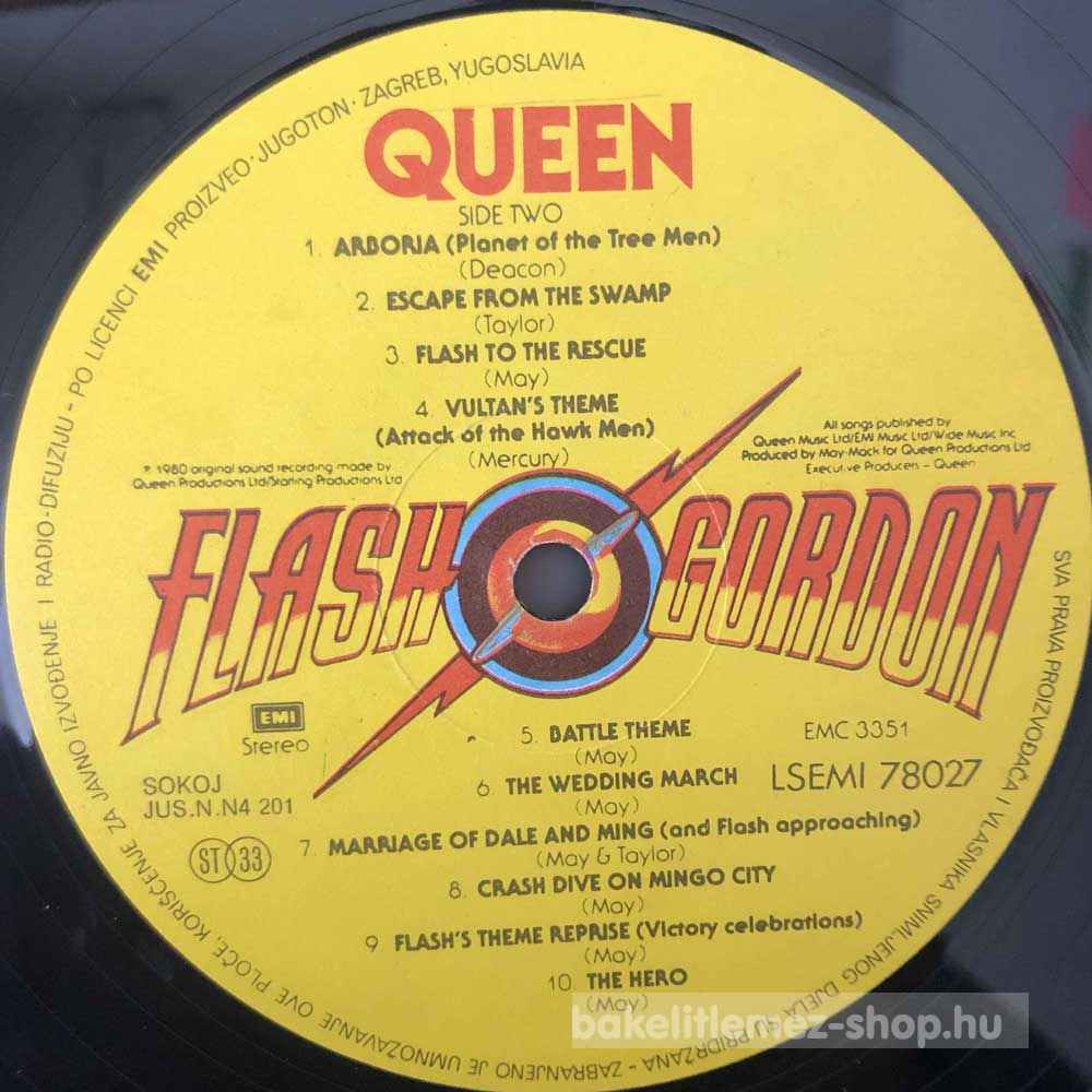 Queen Flash Gordon (Original Soundtrack Music) JUGO - Bakelit lemez shop