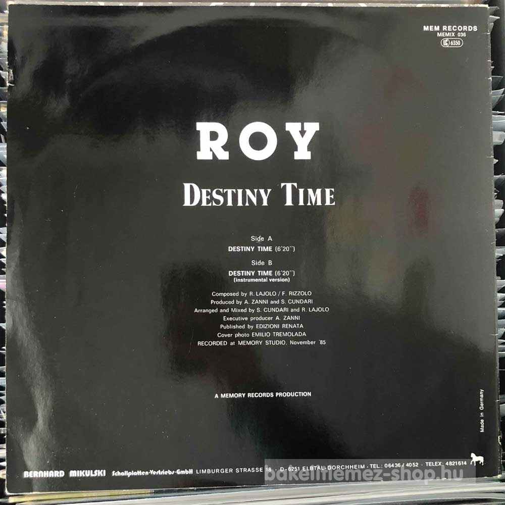 Roy Destiny Time Italy - Bakelit lemez shop